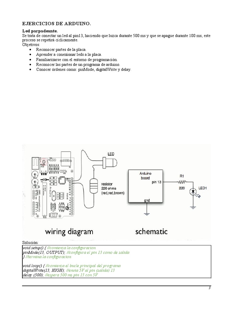 Ejercicios de Arduino Resueltos | PDF | Diodo emisor de luz | Señal analoga