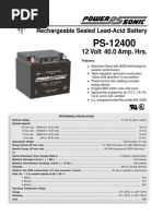 Quanta 12V 42Ah Battery Specifications | PDF | Quantity | Electronics