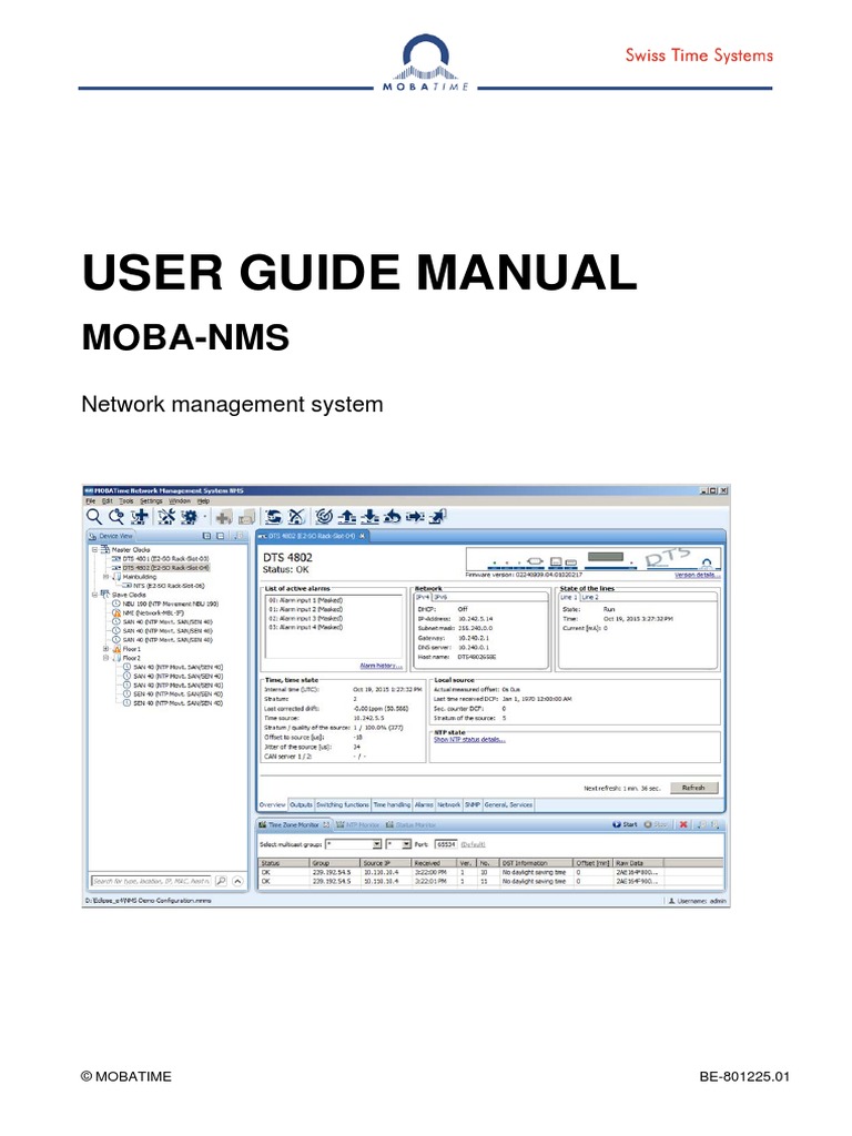 BE-801225.02-MOBA NMS-v2 User Guide | PDF | I Pv6 | Computer Network