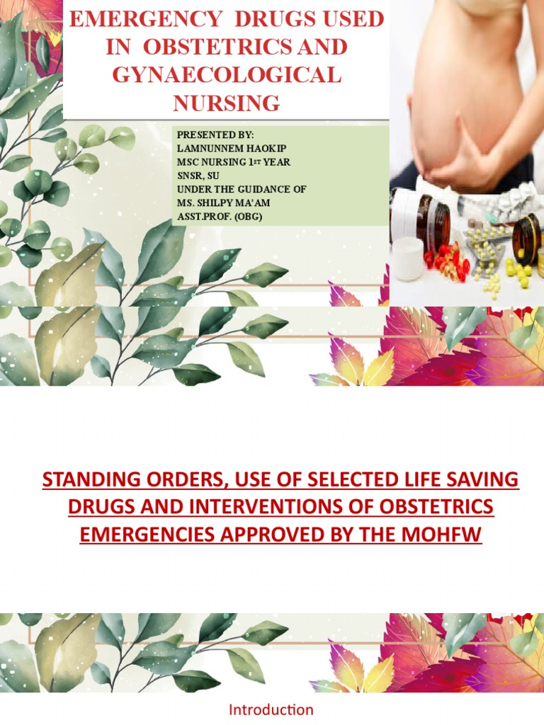 OBG Latest Drug | PDF | Medical Specialties | Clinical Medicine