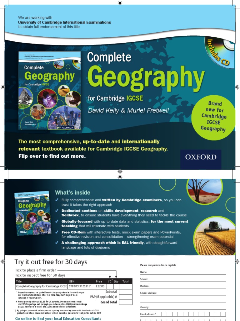 Complete Geography IGCSE Textbook Guide | PDF | Communication | Test ...