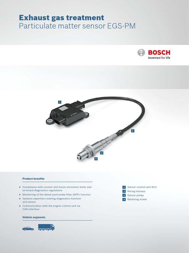 Exhaust Gas Treatment Particulate Matter Sensor EGS-PM | PDF | Engines ...