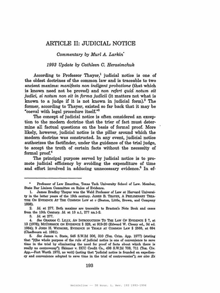 Judicial Notice Explained | PDF | Judicial Notice | Judiciaries