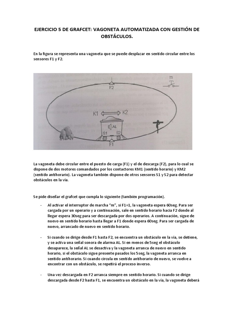 Ejercicio 5 de Grafcet | PDF
