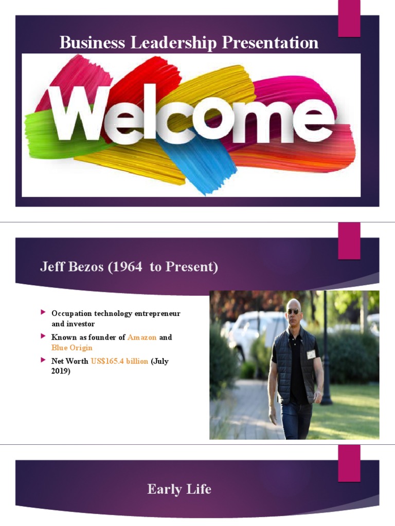 Jeff Bezos Presentation | PDF | Computing And Information Technology ...