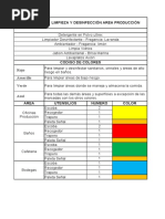 Planilla de Registro y Control de Limpieza y Desinfección PDF | PDF