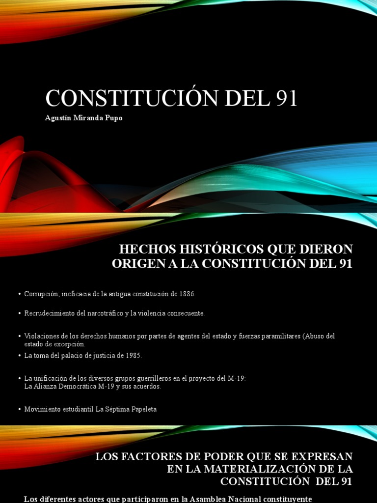 Constitución Del 91 Pdf Historia