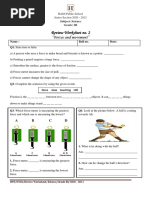 Grade 1 Science Revision Materials and Their Properties | PDF