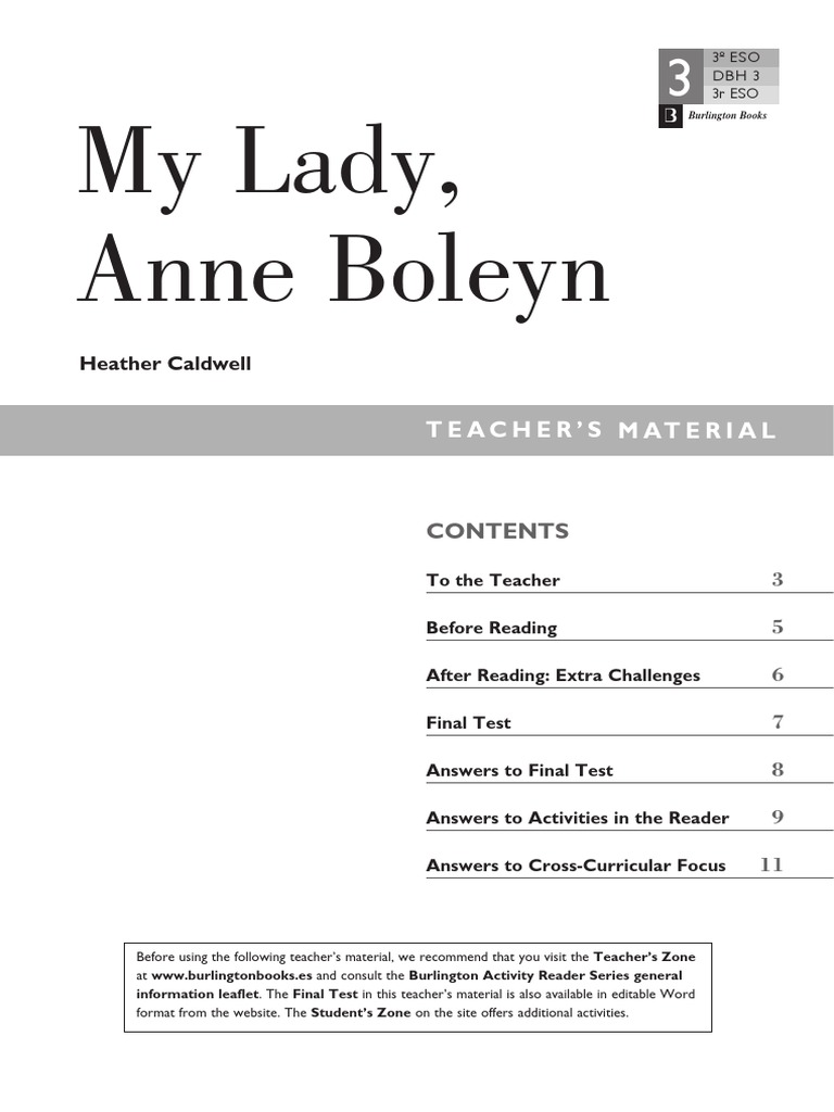 Anne Boleyn: A Teacher's Guide | PDF | Anne Boleyn