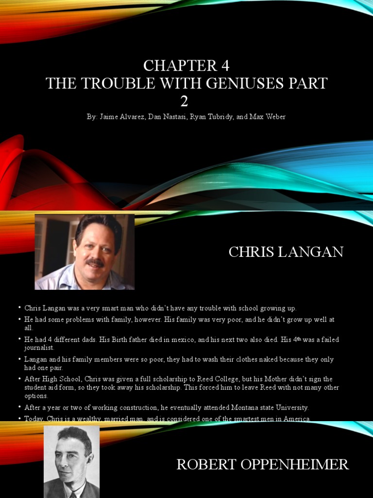 Chapter 4 The Trouble With Geniuses Part2 | PDF | Genius | Intelligence ...