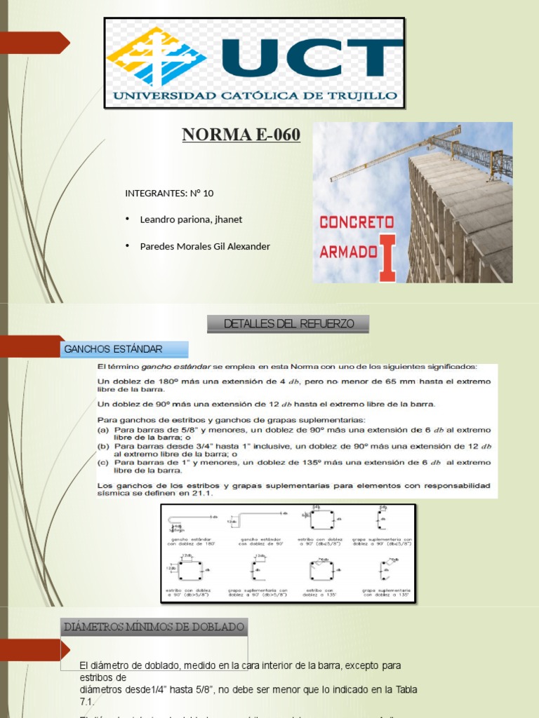 Norma E060 | PDF | Fundación (Ingeniería) | Hormigón