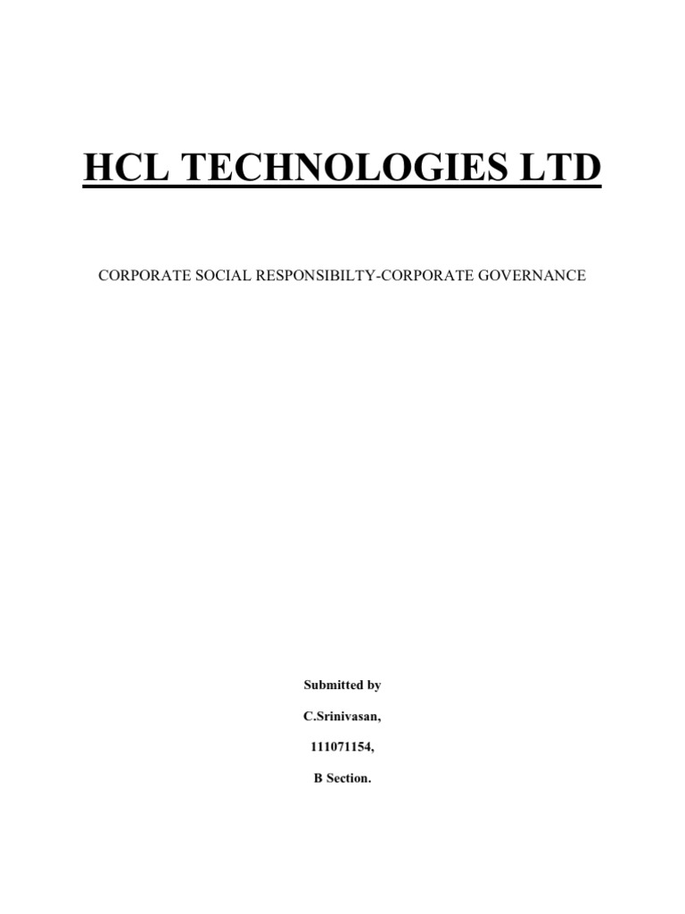 About HCL Enterprise | PDF | Board Of Directors | Corporate Governance