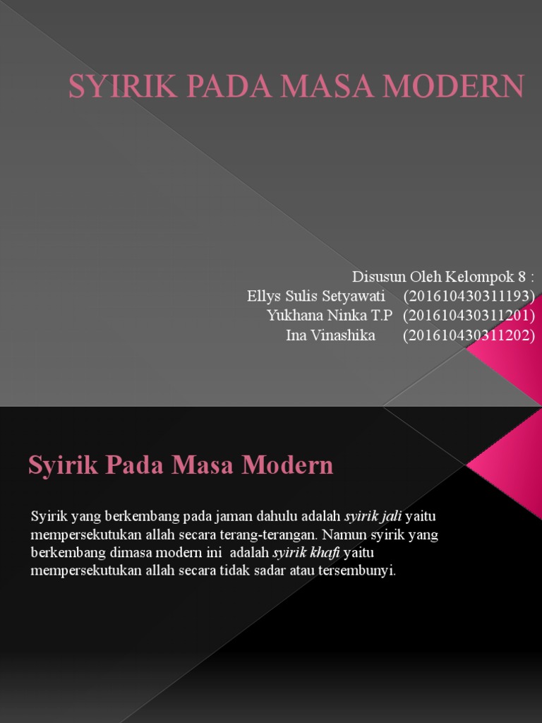 Syirik Pada Masa Modern | PDF