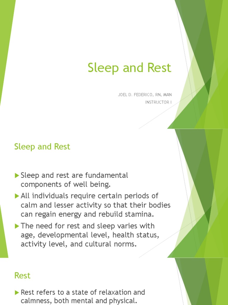 Sleep and Rest | PDF | Sleep | Sleep Apnea