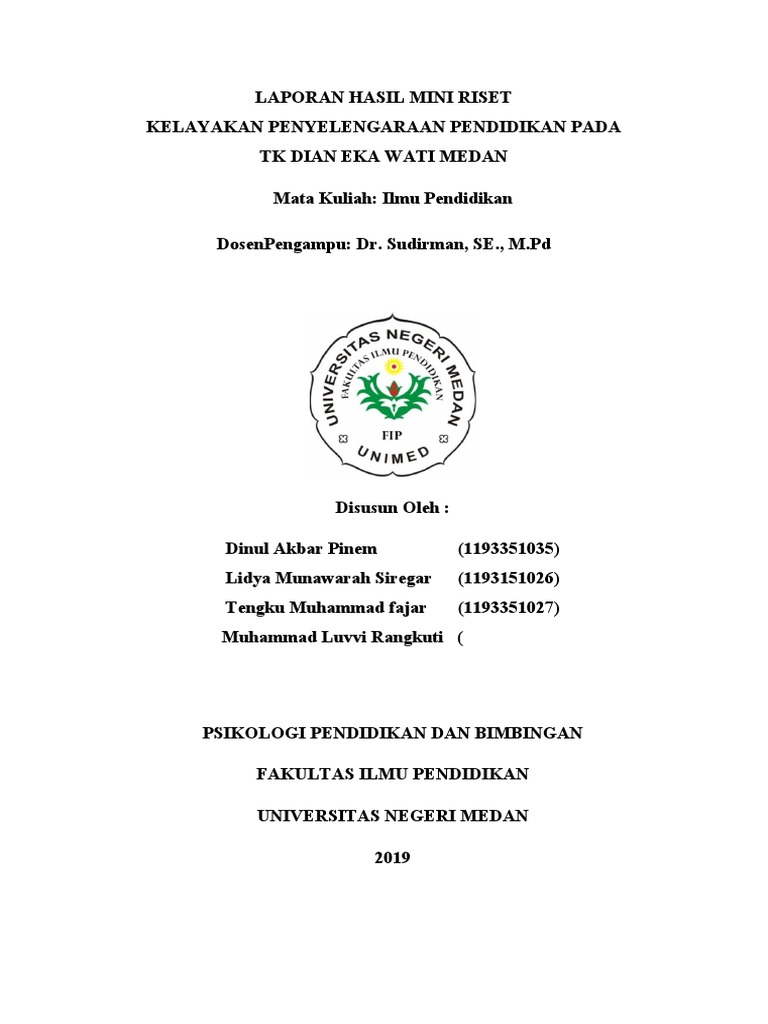 Laporan Hasil Mini Riset | PDF