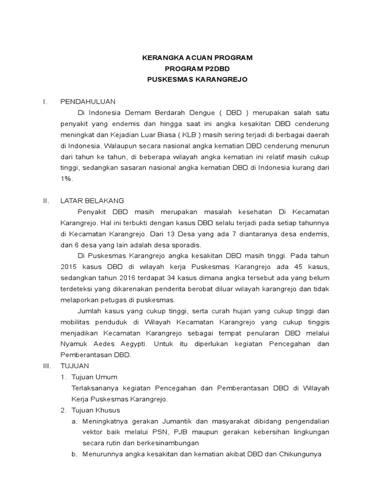 Kak Program DBD | PDF | Sains & Matematika