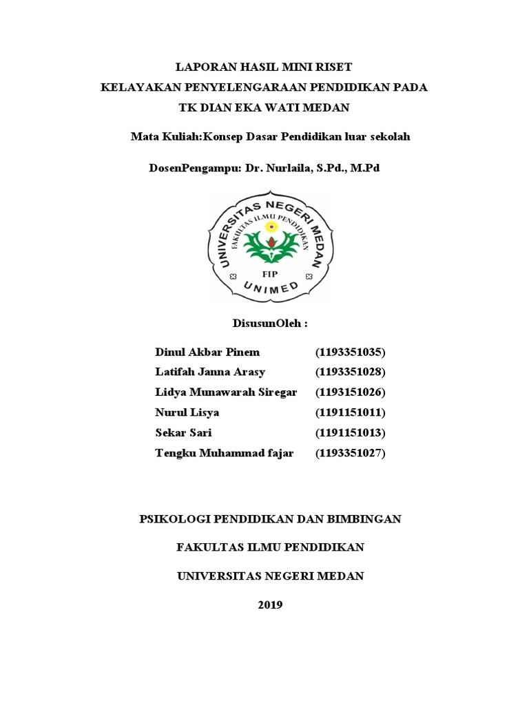Laporan Hasil Mini Riset Penmas | PDF