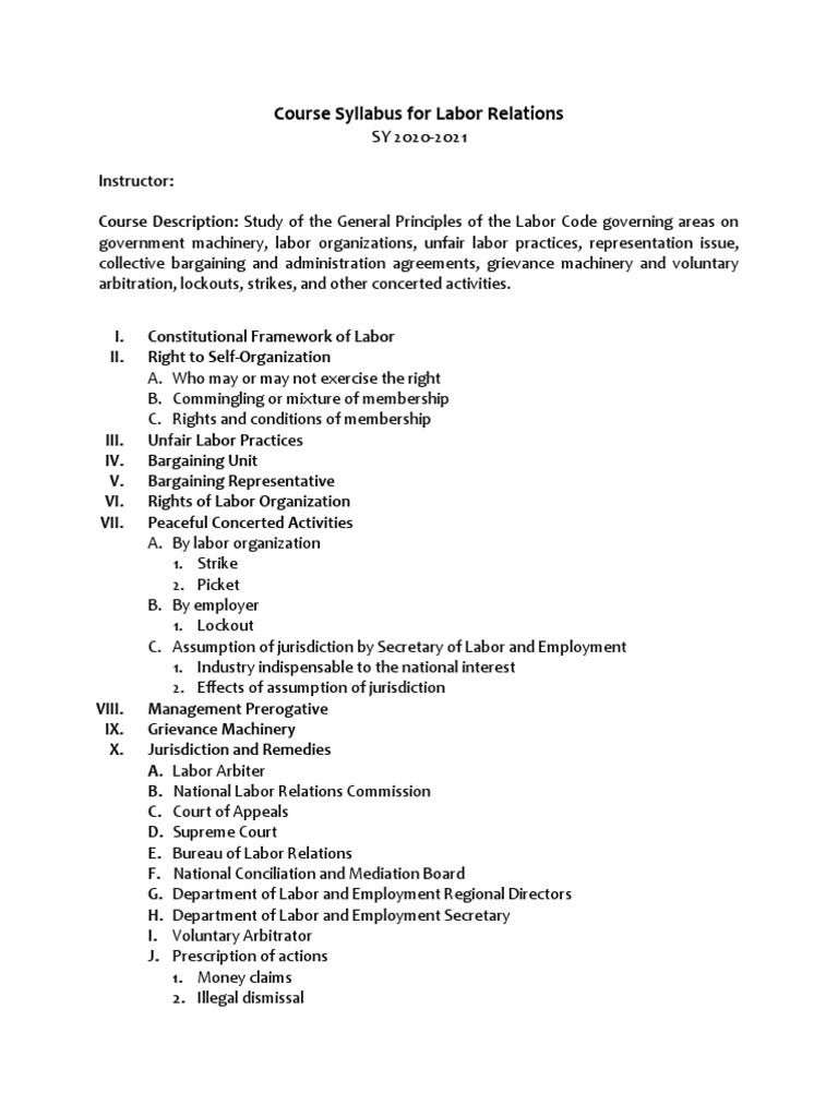 An In-Depth Examination of Labor Law: Key Concepts and Processes ...