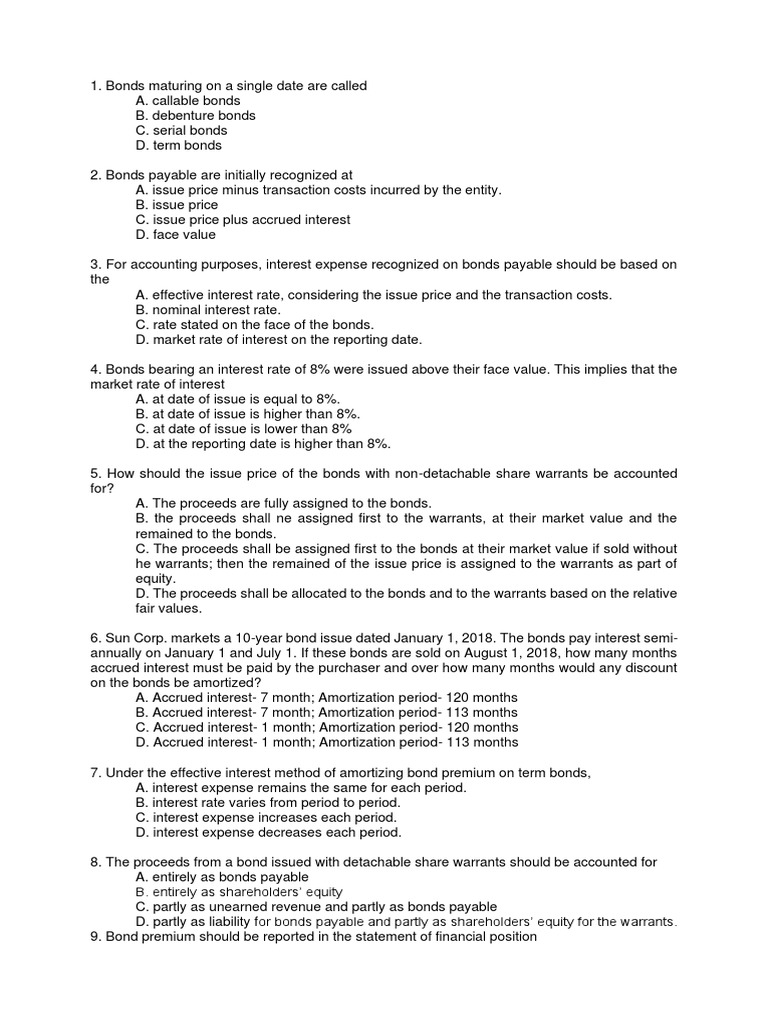 Assignment 1 - Bonds Payable | PDF | Bonds (Finance) | Book Value