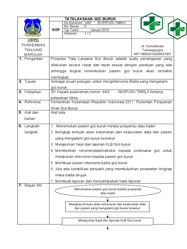 Sop Tatalaksana Gizi Buruk | PDF | Kesehatan Holistik