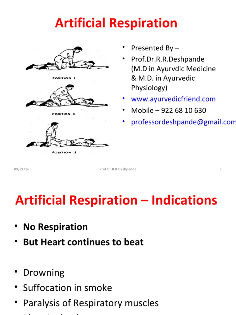 Artificial Respiration | PDF | Exhalation | Respiratory System