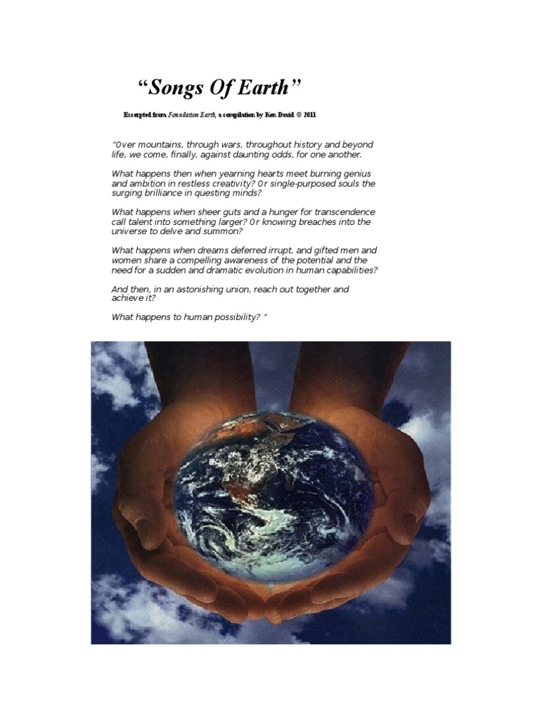 Songs of Earth | PDF | Sustainability | Nature