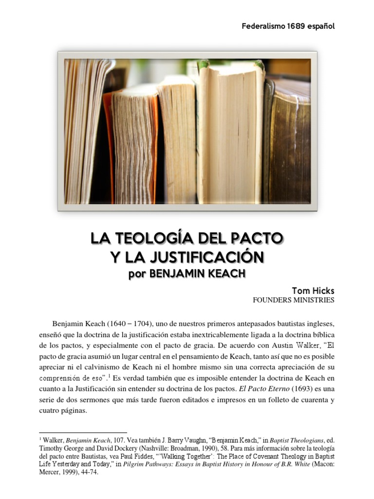 La Teología Del Pacto y La Justificación - Benjamin Keach | PDF ...