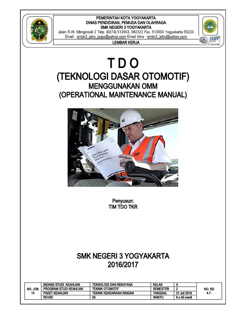 Job Sheet TDO 13 Menggunakan OMM | PDF