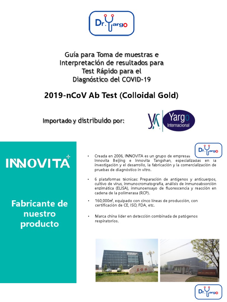 Guía del Test Rápido Innovita COVID-19 | PDF | Anticuerpo | Virus