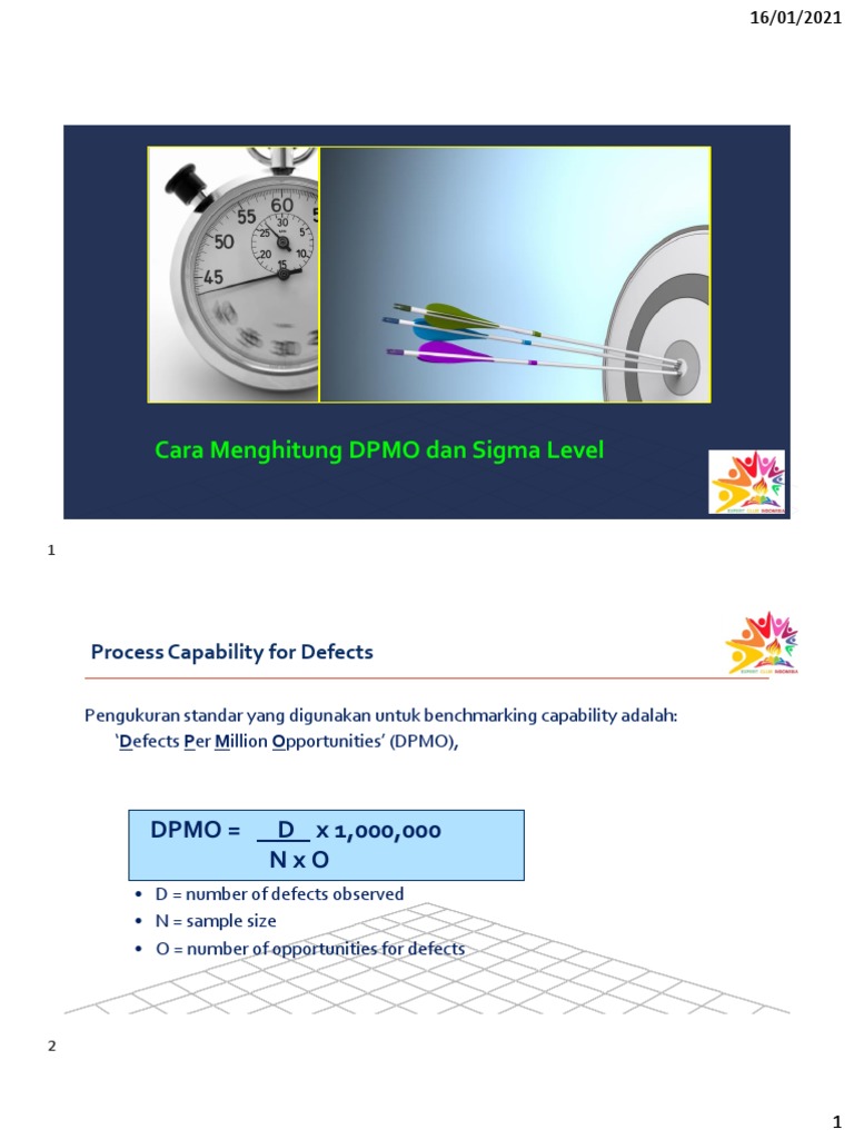 Cara Menghitung DPMO Dan Sigma Level | PDF