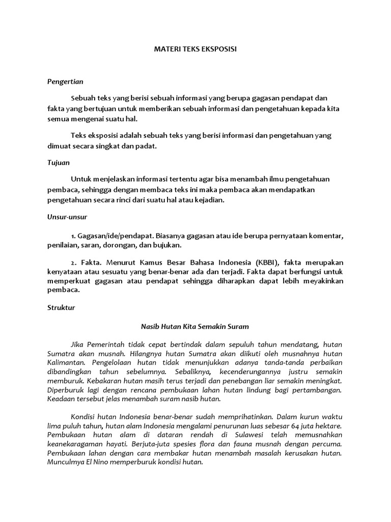 Teks Eksposisi Pdf