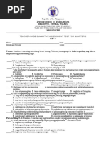 ESP 8 3rd Quarter Exam | PDF