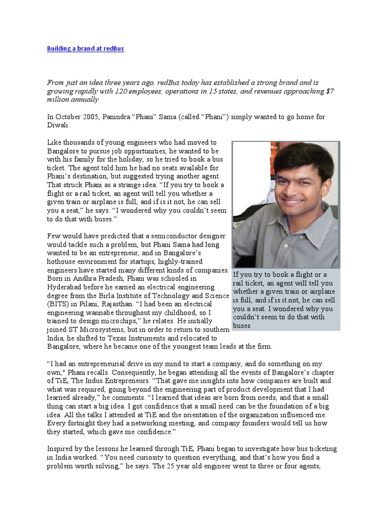 Reb Bus Case Study | Download Free PDF | Corporate Finance | Venture Capital