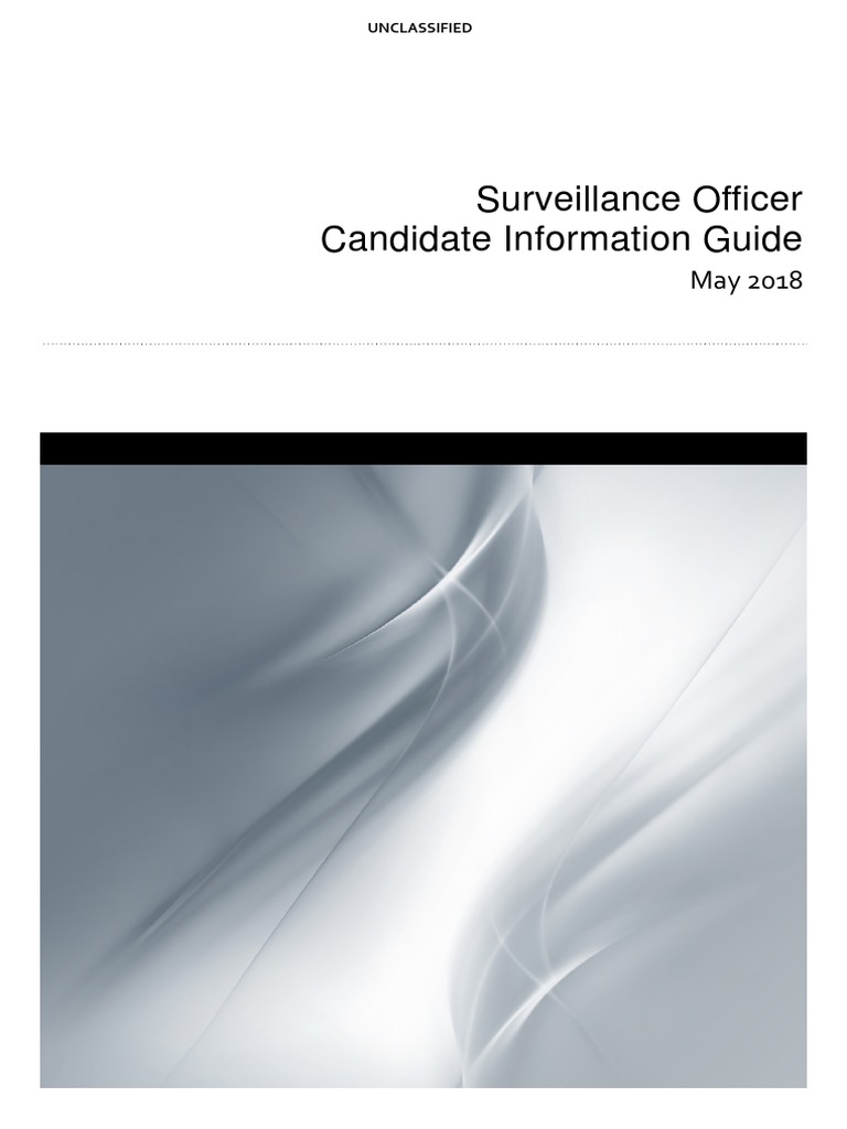 ASIO Surveillance Officer Guide | PDF | Security Clearance | Surveillance