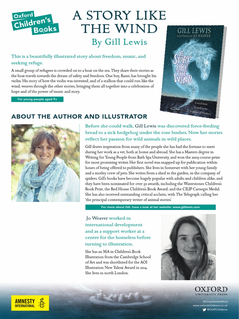A Story Like The Wind: by Gill Lewis | PDF | Refugee | Human Rights