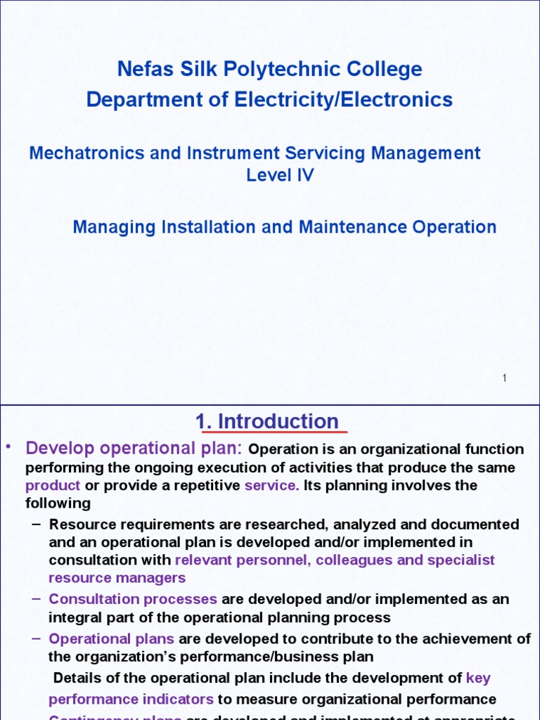 Installation and Maintenance Management | PDF | Performance Appraisal ...