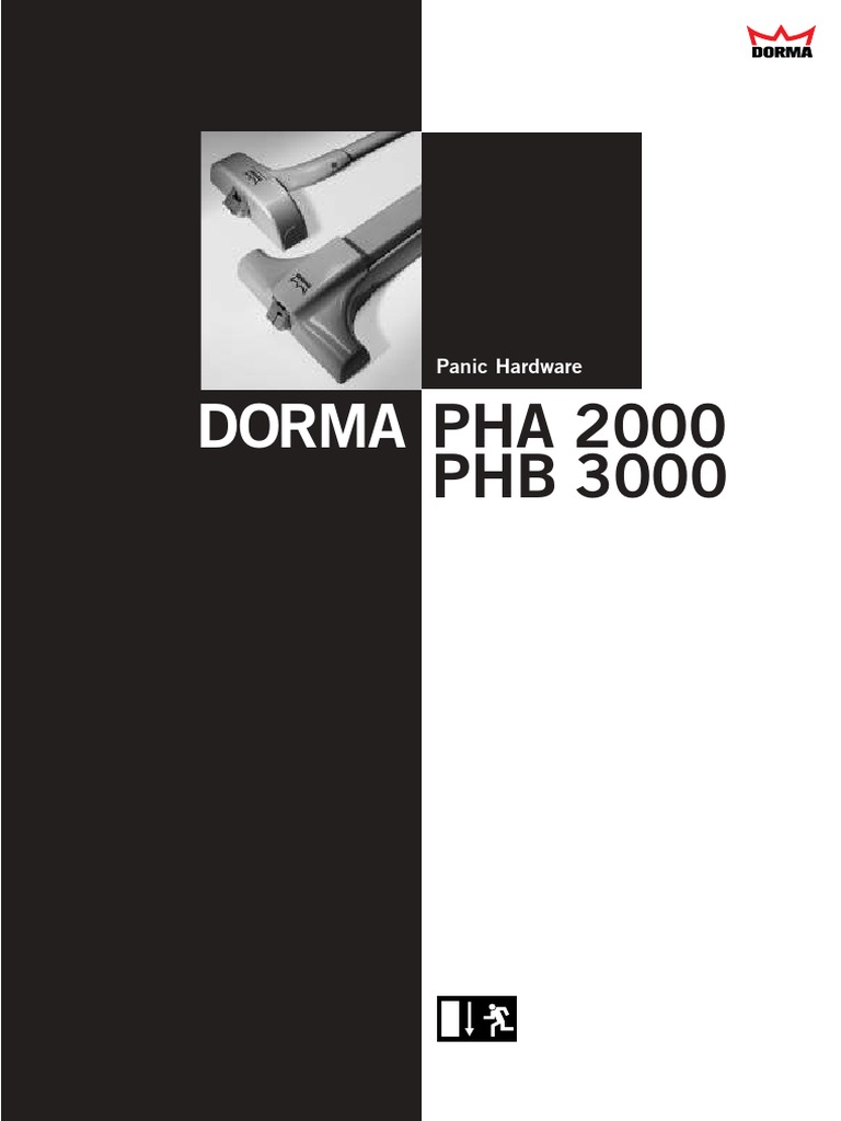 Dorma PHB 3000 Panic Bar | PDF | Door | Components