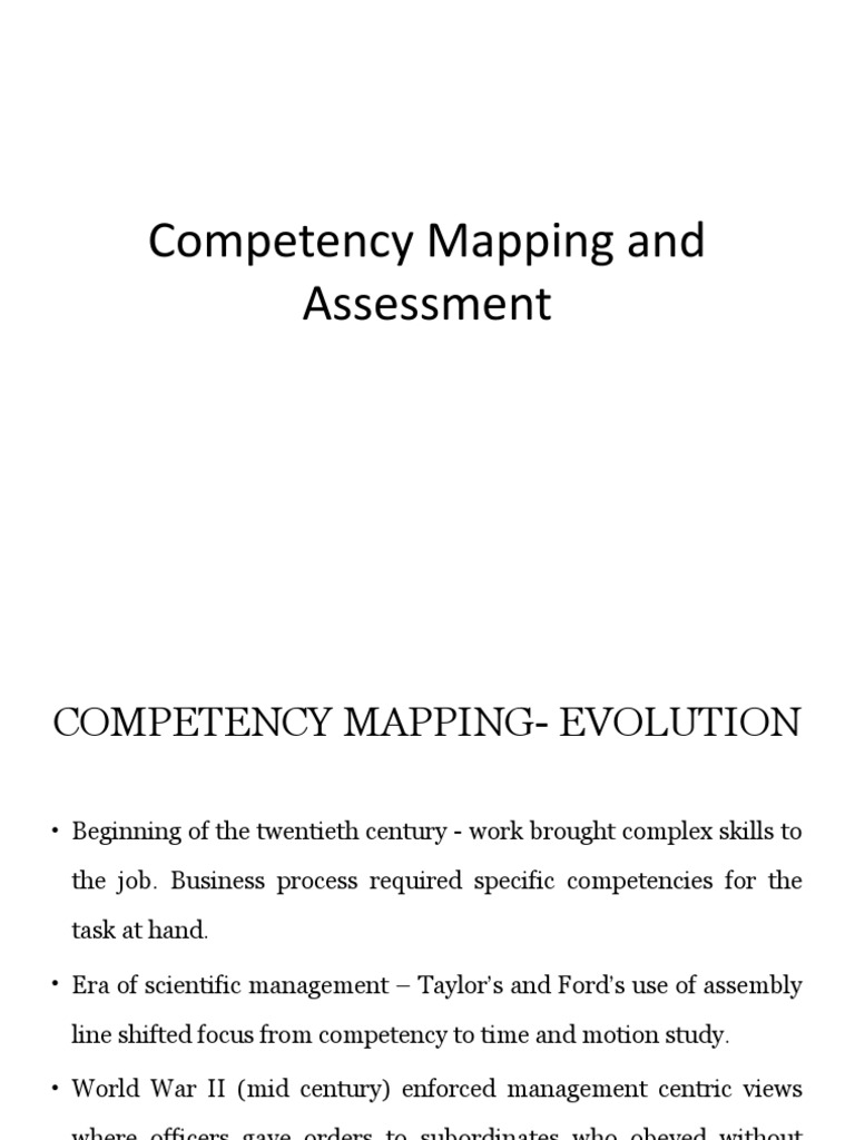 Competency Mapping: A Process for Identifying Key Competencies for ...