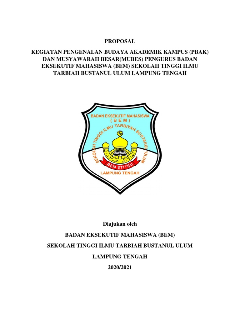 Cover Proposal Bem | PDF