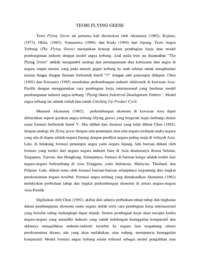 Teori Flying Geese | PDF | Pengelolaan Keuangan & Uang