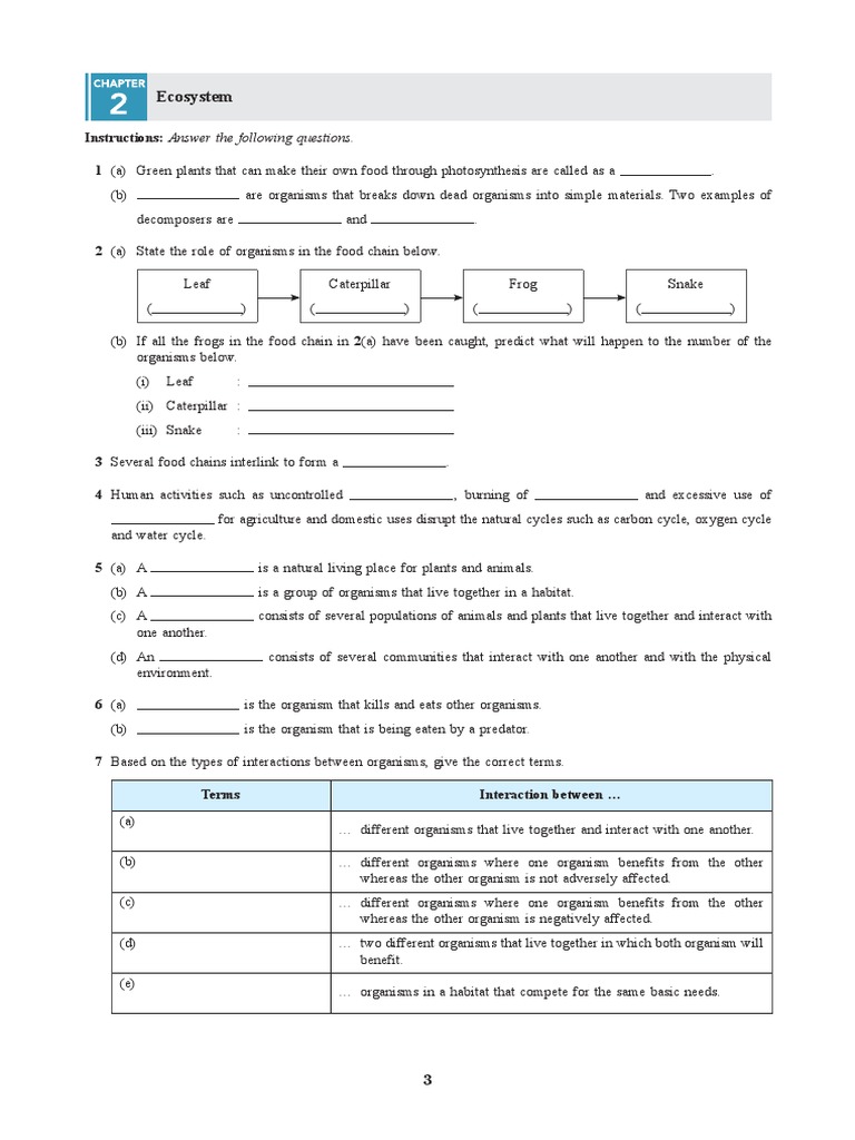 Form 2 Chapter 2 | PDF | Plants | Ecosystem