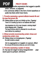 55 Examples of Filipino Proverbs | PDF | Proverb