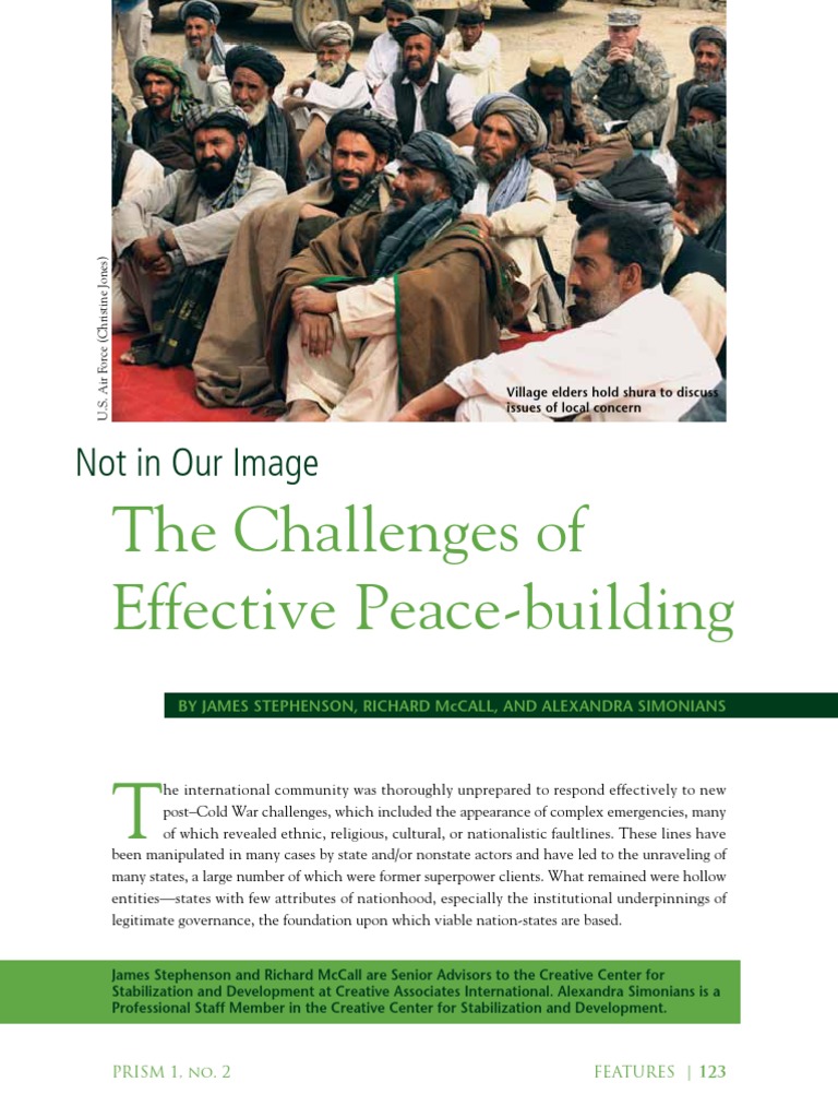 The Challenges of Effective Peace-building: Building Inclusive ...