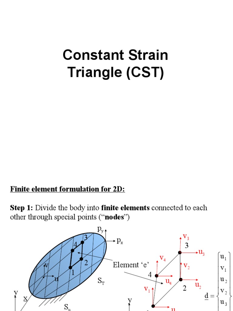 Constant Strain Triangle (CST) | PDF | Visual Cortex | Mathematical ...