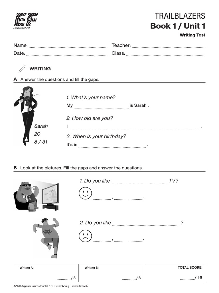 Trailblazers: Book 1 / Unit 1 | PDF