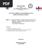 Grade 8 Math First Term Exam paper Math 2024-2025 | PDF