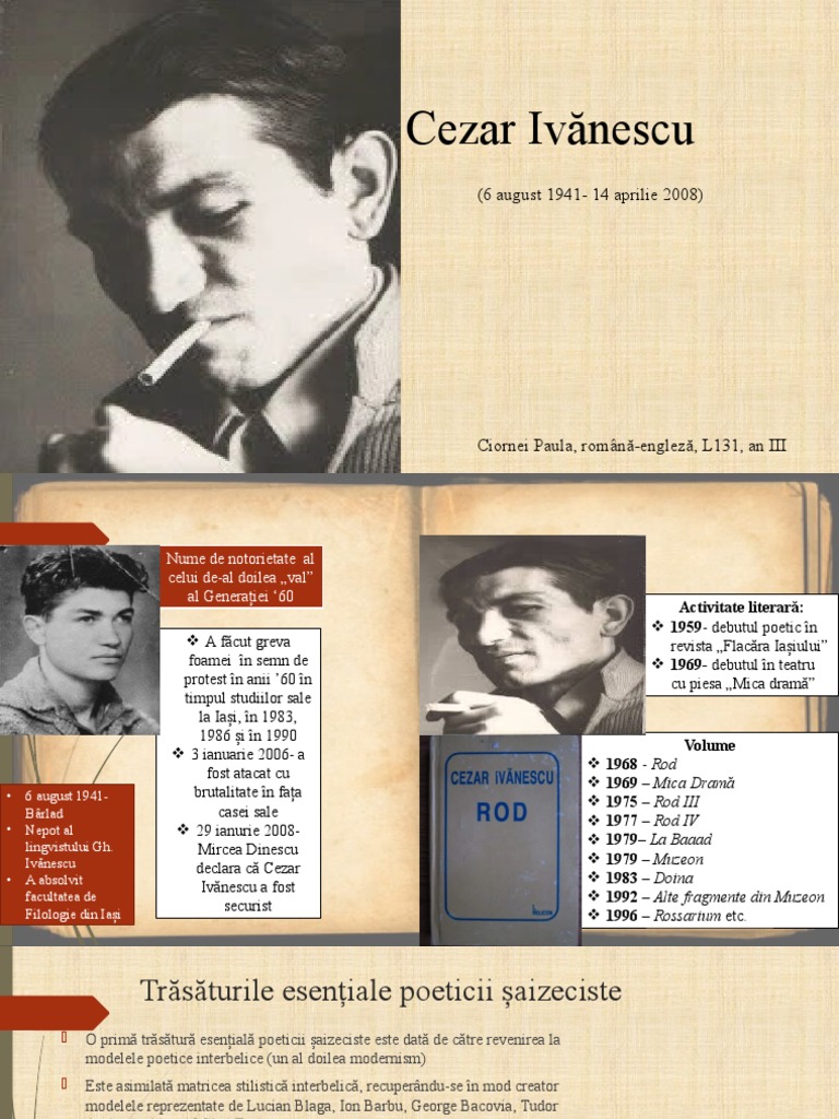 Cezar Ivanescu | PDF