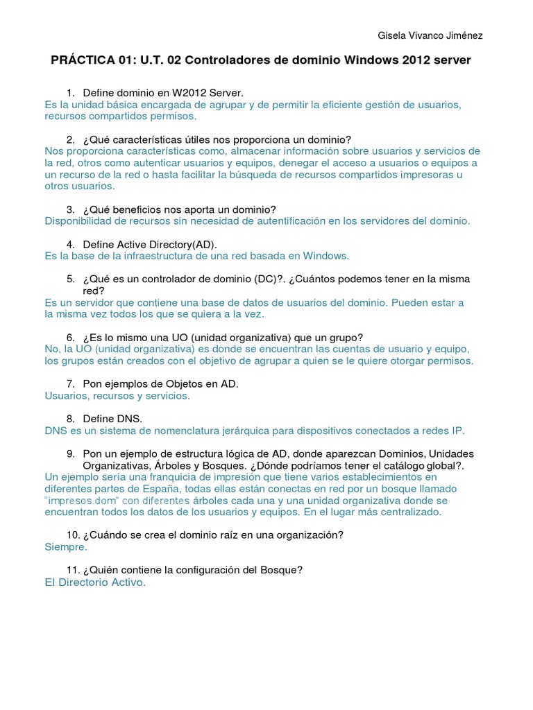 Controladores de Dominio Windows 2012 Server | PDF