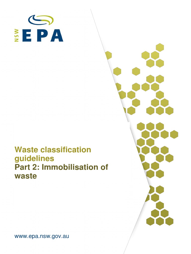Part 2 - Immobilisation of Waste | PDF | Waste Management | United ...