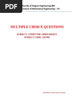 Question Bank Csc503: Computer Vision Multiple Choice Questions (MCQS ...